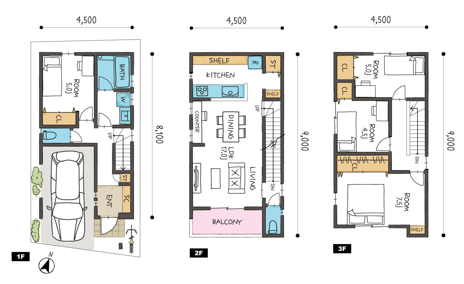 【狭小住宅の工夫】16坪程度の敷地にはどんな家が建てられる？ | 【セセラの家】西宮・神戸・宝塚・北摂で土地・新築戸建て・注文住宅を買うなら